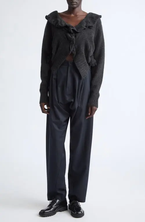 PILLINGS BY RYOTA MURAKAMI Asymmetric Cashmere Cardigan