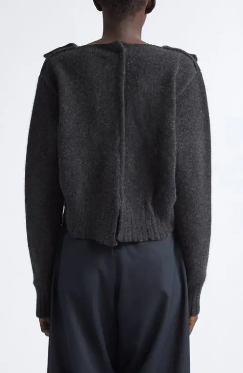 PILLINGS BY RYOTA MURAKAMI Asymmetric Cashmere Cardigan