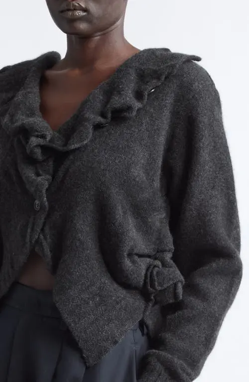 PILLINGS BY RYOTA MURAKAMI Asymmetric Cashmere Cardigan
