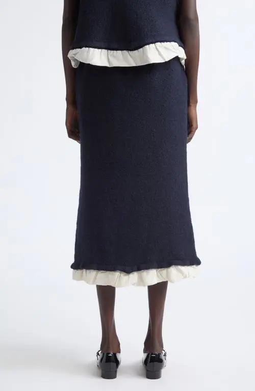 PILLINGS BY RYOTA MURAKAMI Fulling Midi Skirt