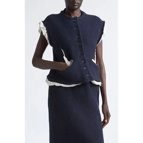 PILLINGS BY RYOTA MURAKAMI Fulling Wool Knit Vest