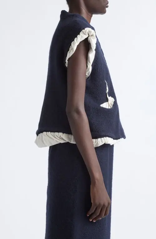 PILLINGS BY RYOTA MURAKAMI Fulling Wool Knit Vest