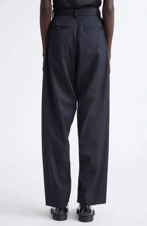 PILLINGS BY RYOTA MURAKAMI Baggy Fit Draped Pleated Pants