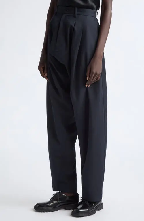 PILLINGS BY RYOTA MURAKAMI Baggy Fit Draped Pleated Pants