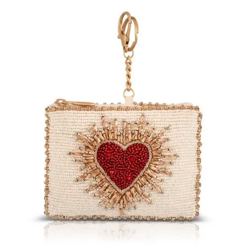 MARY FRANCES ACCESSORIES Heart Burst Coin Purse