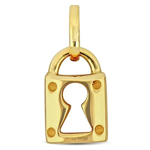 JULIANNA B. Lock Pendant Charm 14k Yellow Gold