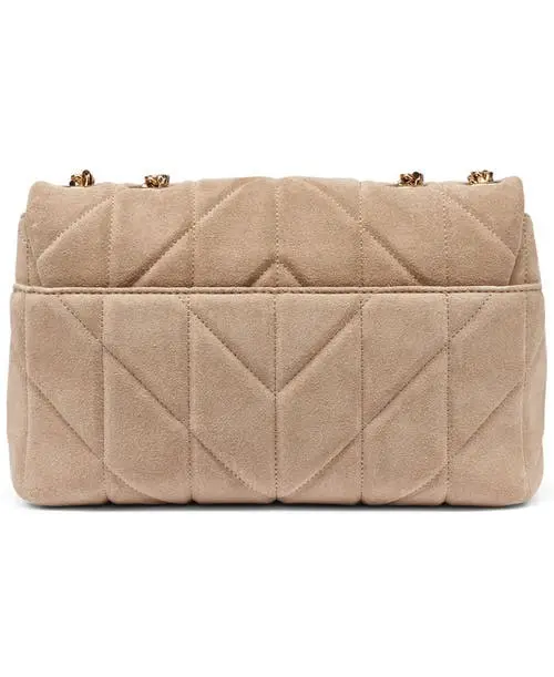 Karl Lagerfeld Paris Lafayette Embellished Suede Shoulder Bag