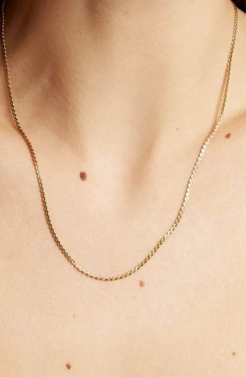 AURATE Wave Chain Necklace