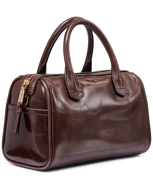 Karl Lagerfeld Paris Perette Burnished Barrel Crossbody Bag
