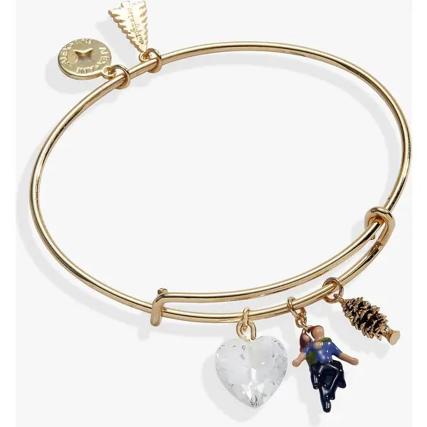 ALEX AND ANI The Twilight Saga Bella & Edward Charm Bangle - Gold