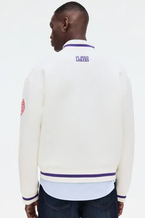 H&M Loose-fit Scuba Knit Baseball Jacket