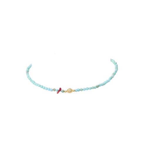 JAN LESLIE 18k Evil Eye Beaded Pull-cord Bracelet