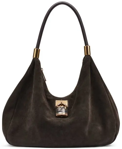 Karl Lagerfeld Paris Maelynn Suede Hobo Bag