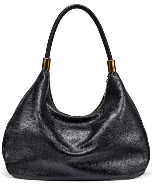 Karl Lagerfeld Paris Maelynn Hobo Bag - Black/gold