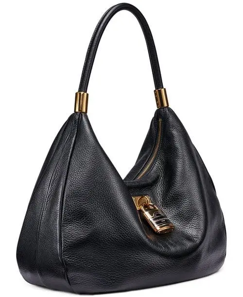 Karl Lagerfeld Paris Maelynn Hobo Bag - Black/gold
