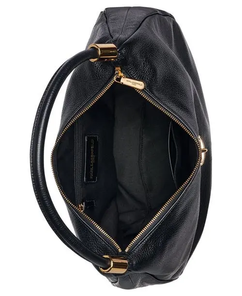 Karl Lagerfeld Paris Maelynn Hobo Bag - Black/gold