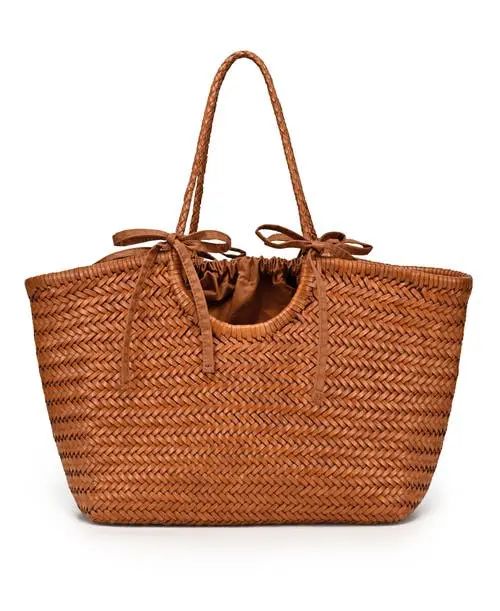 OLD TREND Reed Heritage Genuine Leather Shopper - Caramel