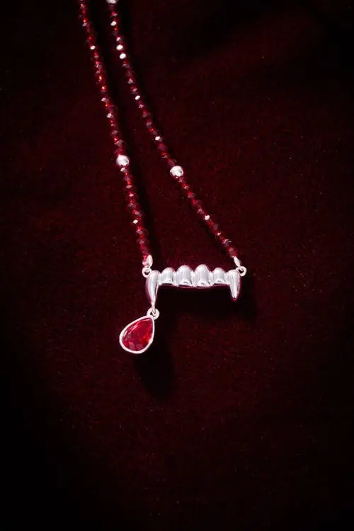 ALEX AND ANI Vampire Teeth Fangs Pendant