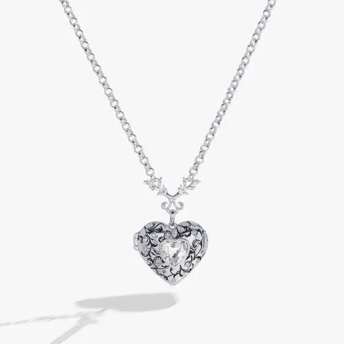 ALEX AND ANI The Twilight Saga Spider Monkey Locket Necklace - Silver