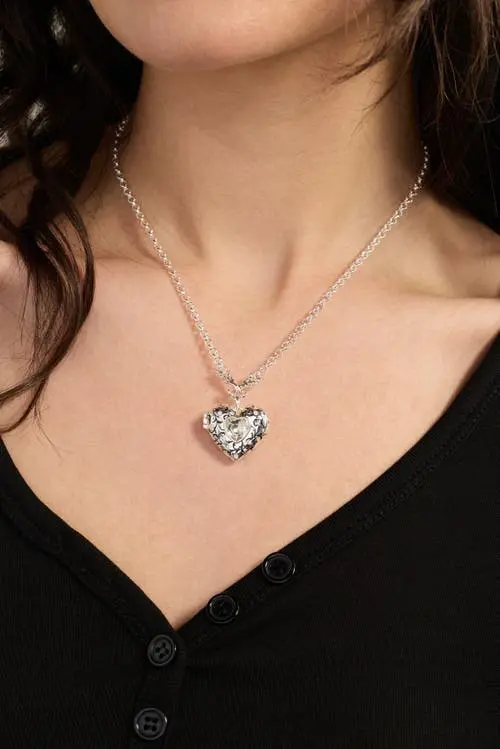 ALEX AND ANI The Twilight Saga Spider Monkey Locket Necklace - Silver