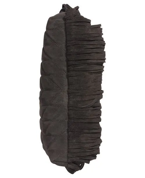 Karl Lagerfeld Paris Lafayette Suede Fringe Shoulder Bag