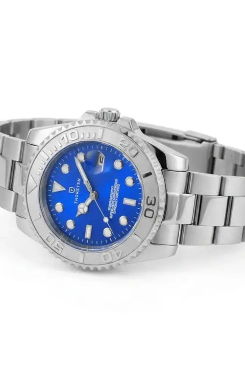 LARSON JEWELERS Azor Silver Band Watch