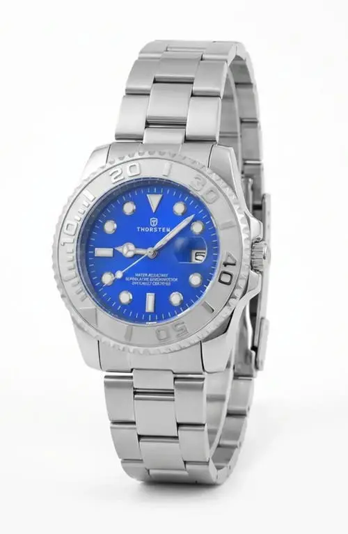 LARSON JEWELERS Azor Silver Band Watch