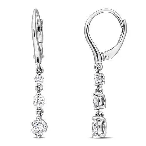 JULIANNA B. Lab-grown Diamond Drop Earrings - Sterling Silver