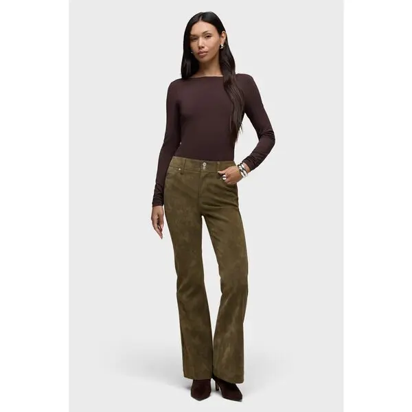 Hudson Jeans Dani Faux Suede Flare