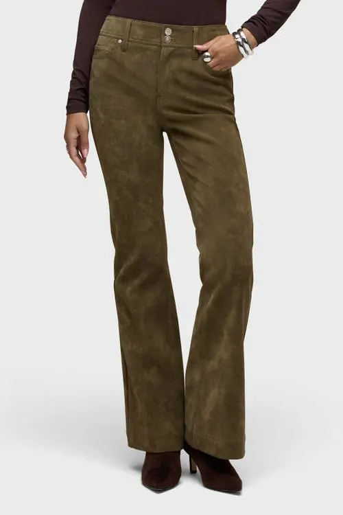 Hudson Jeans Dani Faux Suede Flare