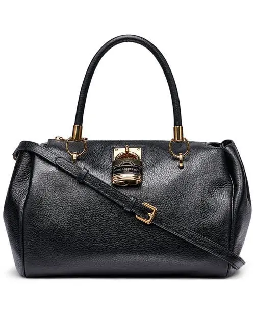 Karl Lagerfeld Paris Maelynn Satchel - Black/gold