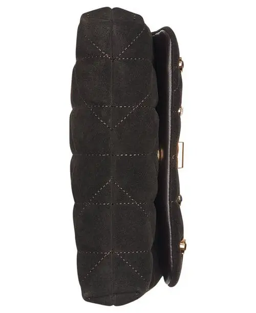 Karl Lagerfeld Paris Lafayette Small Suede Crossbody Bag With Gems