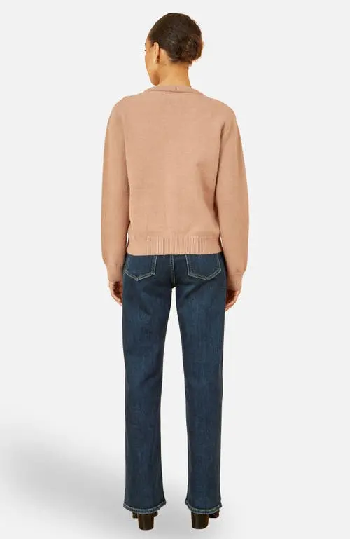YUMI Floral Embroidered Relaxed Fit Cardigan