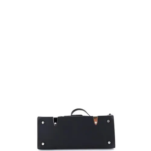 Goyard Saigon Top Handle Bag Coated Canvas With Leather Pm - Black