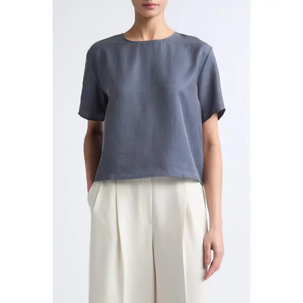 LESET Kim Boxy Tee - Denim
