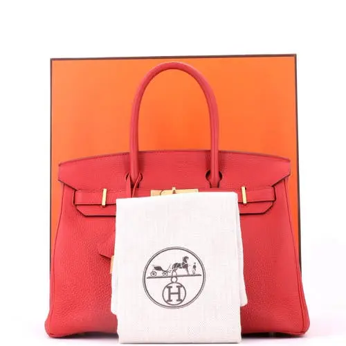 Hermès Birkin Handbag Togo With Gold Hardware 30