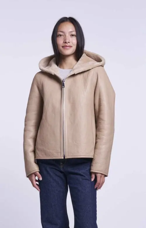 BLUE DUCK Cropped Shearling Jacket