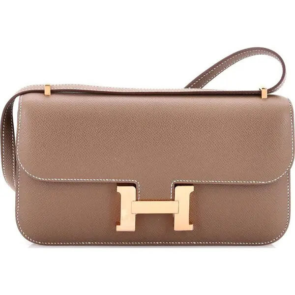 Hermès Constance Elan Nm Bag Epsom 25 - Grey
