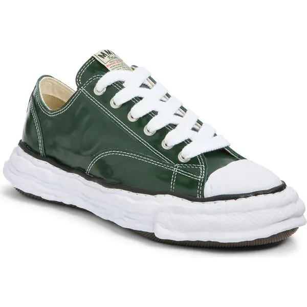 Mihara Yasuhiro Peterson 23 Wrinkled Leather Sneaker - Green