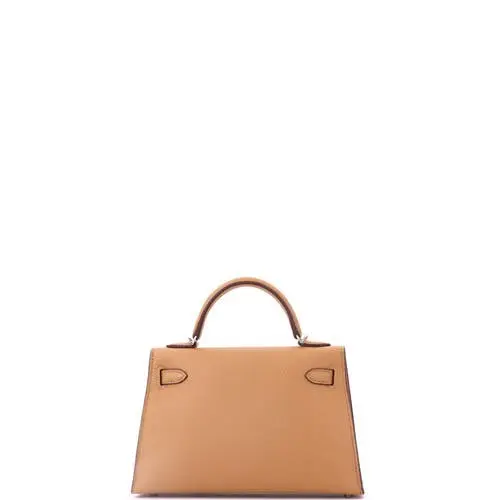 Hermès Kelly Mini Ii Bag Brown Epsom With Palladium Hardware 20