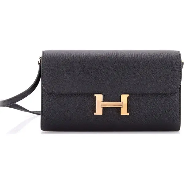 Hermès Constance To Go Wallet Epsom - Black