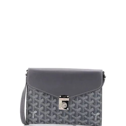 Goyard Chypre Wallet On Strap Coated Canvas With Leather