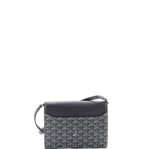 Goyard Chypre Wallet On Strap Coated Canvas With Leather