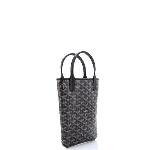 Goyard Poitiers Tote Coated Canvas Mini - Black