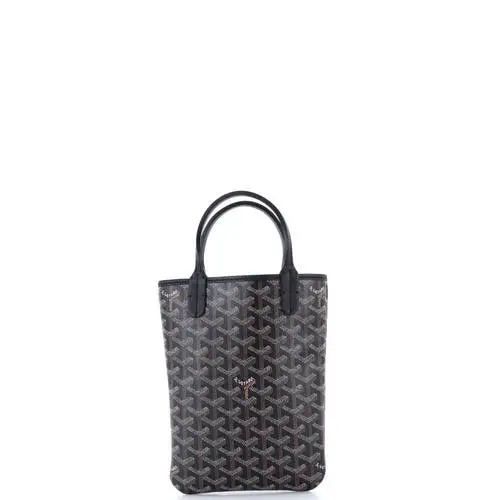 Goyard Poitiers Tote Coated Canvas Mini - Black