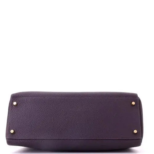 Hermès Kelly Handbag Purple Togo With Gold Hardware 35