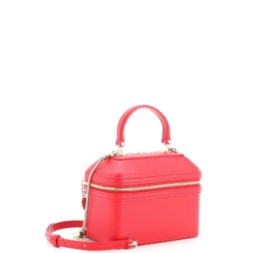 BVLGARI Serpenti Forever Top Handle Convertible Vanity Leather Small