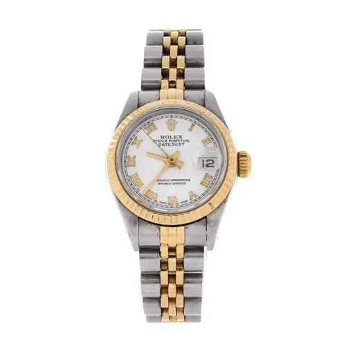 ROLEX Oyster Perpetual Datejust Automatic Watch Stainless Steel And Yellow Gold 26 - Metallic Silver