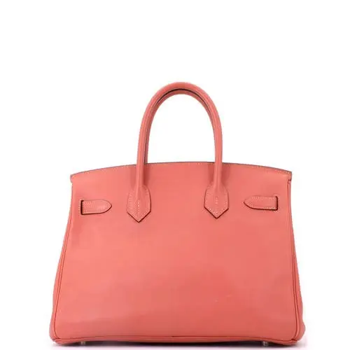 Hermès Birkin Handbag Pink Swift With Palladium Hardware 30