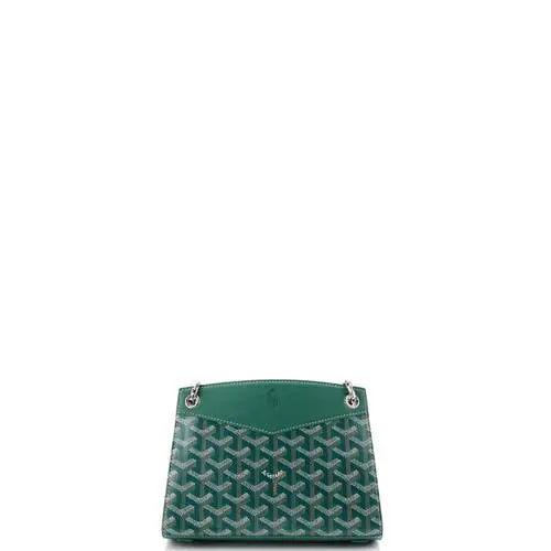 Goyard Structured Rouette Chain Shoulder Bag Coated Canvas Mini - Green